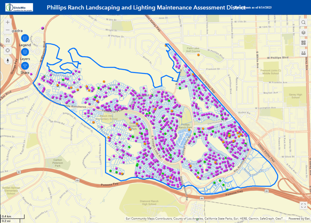 Assessment district boundaries map: – Phillips Ranch Ca. 91766